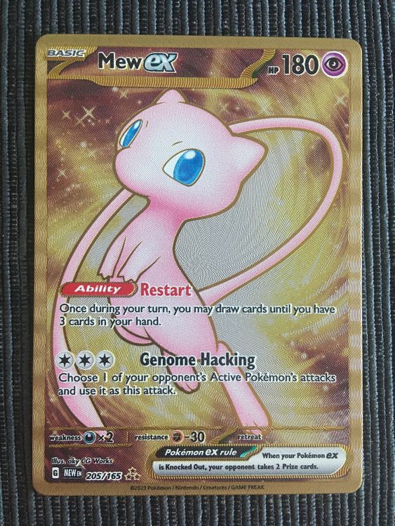 Pokemon Karmesin Purpur 151 Mew EX Gold Metall Karte | Kaufen auf Ricardo