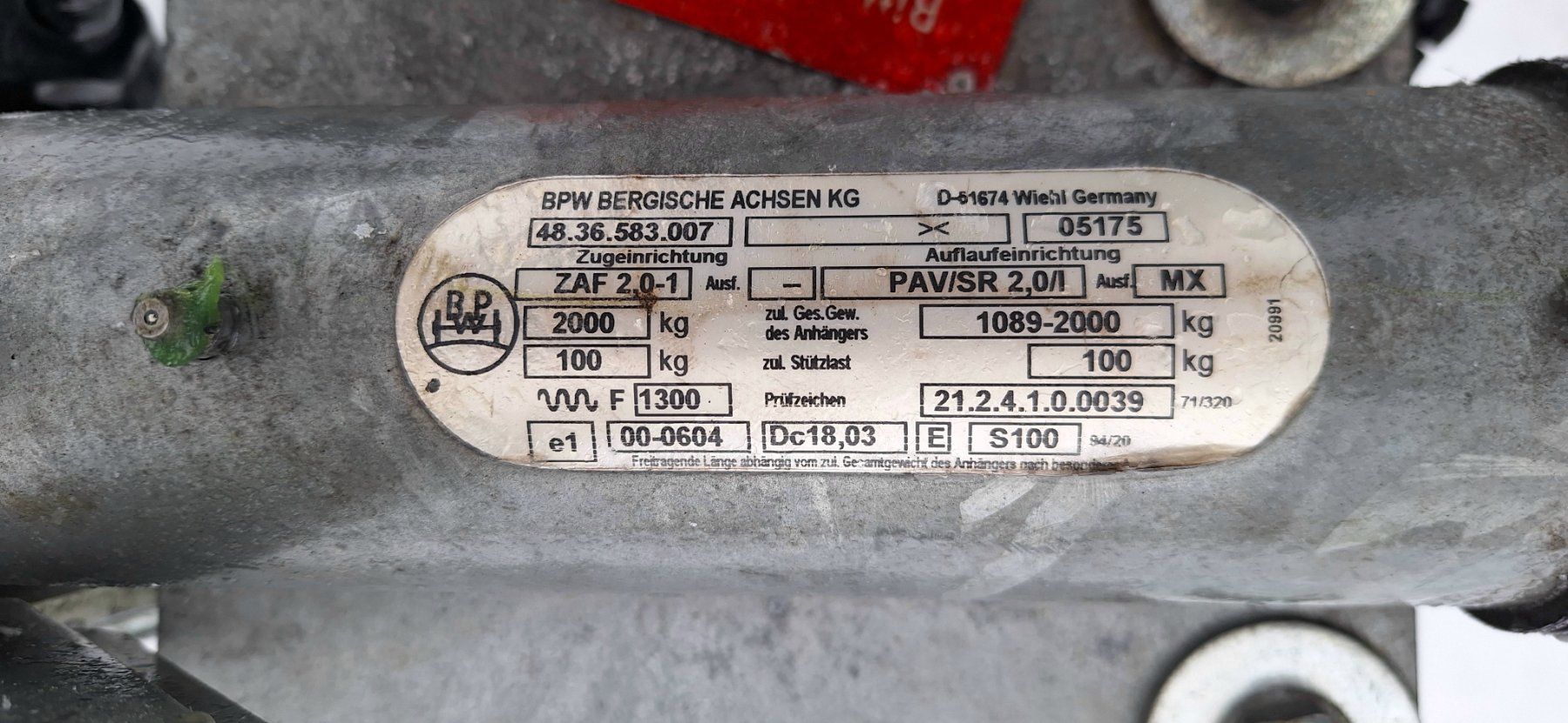 Remorque Wahl AKO 1.5 expertiser (D'occasion) à Les Enfers pour CHF 4 ...