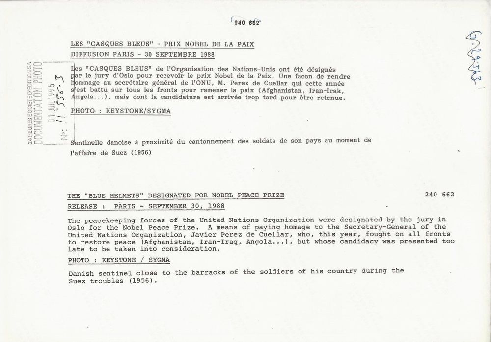 UNO, Blue Helmet, Suez Krise 1956 | Kaufen auf Ricardo