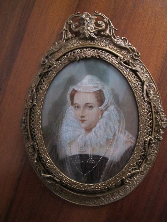 antikes miniatur Damenportrait um 1900 | Kaufen auf Ricardo