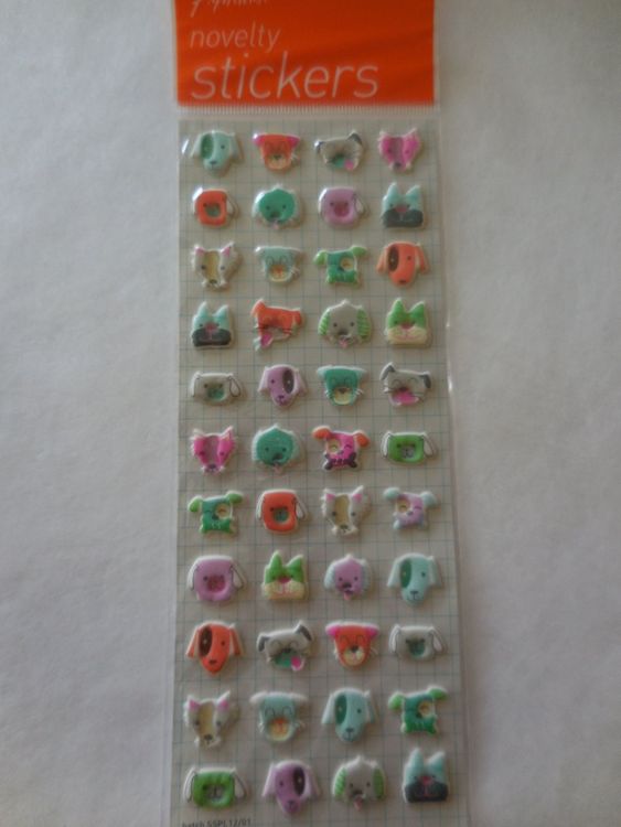 Stickers pastellfarbige Tierköpfe von Paperchase (Neu und ...