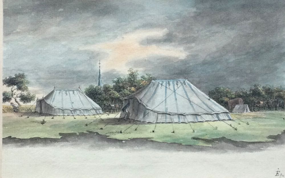 Emanuel JENNER (1756-1813 Aquarell mit Zelt | Kaufen auf Ricardo