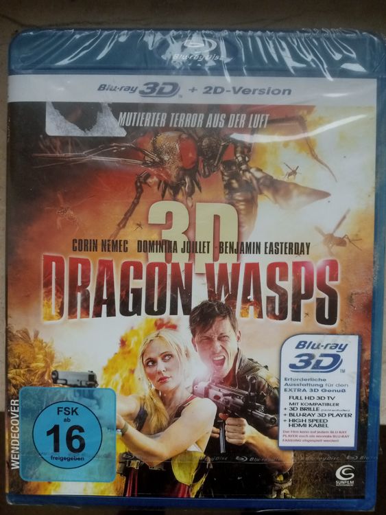 DRAGON WASPS 3D Blu-Ray - Action Movie - Thrilling Fun! (Neu und ...