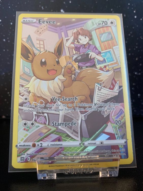 EVOLIE / EEVEE | HOLO RARE | BRILLIANT STARS | POKEMON (Neu (gemäss ...