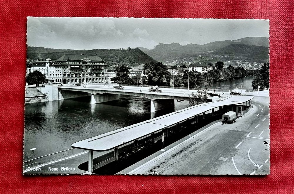 Olten - neue Brücke - Bushaltestelle - Lastwagen (Gebraucht) in ...