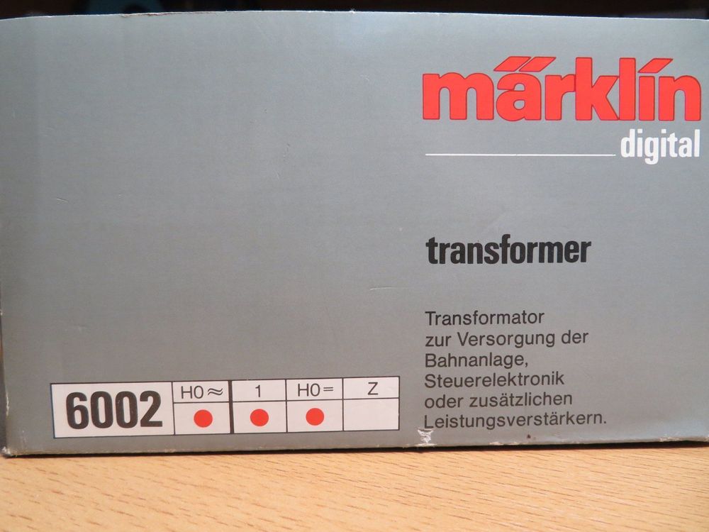 6002 Märklin Transformer für Steuergerät | Kaufen auf Ricardo