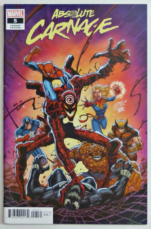 ABSOLUTE CARNAGE 5 RON LIM VARIANT COVER MARVEL 2019 (Gebraucht) in ...