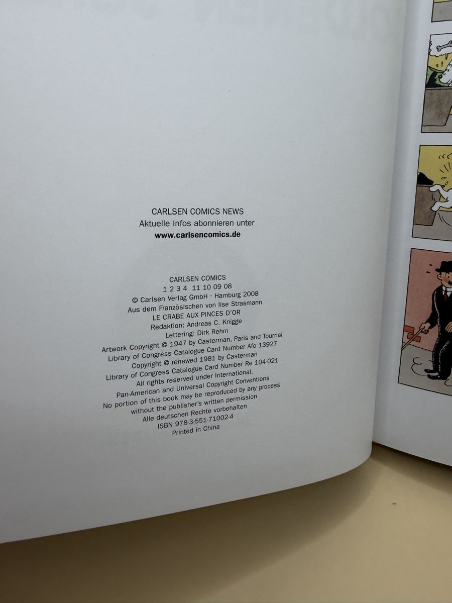 Tim und Struppi – Die Krabbe mit den goldenen Scheren MINI (Gebraucht ...