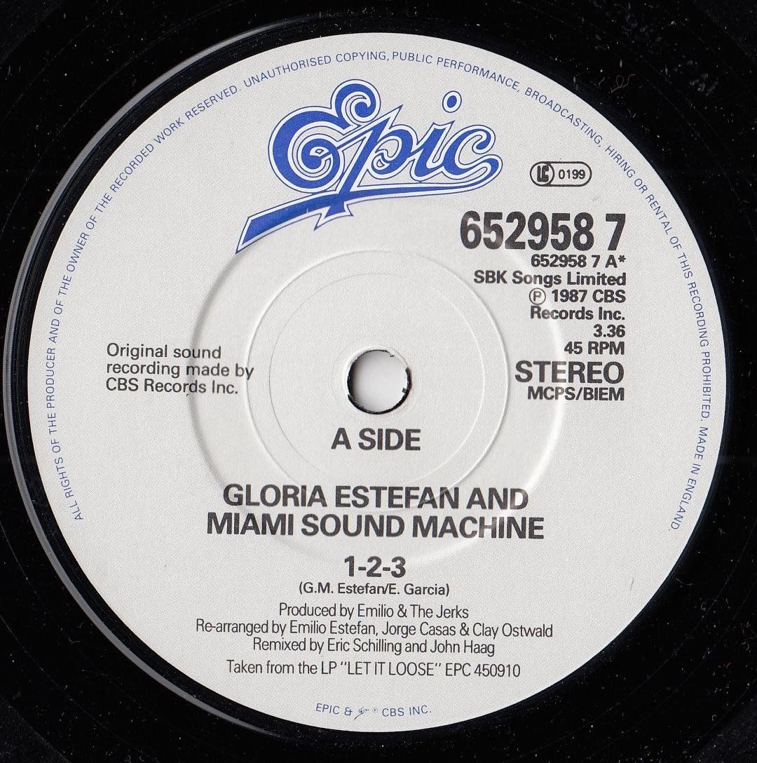 Gloria Estefan & Miami Sound Machine Vinyl Single von 1988 (Gebraucht ...