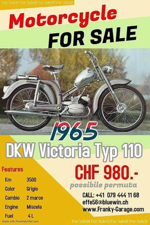 DKW Victoria Typ 110 (Usato) a Giubiasco per CHF 980 – solo ritiro ...