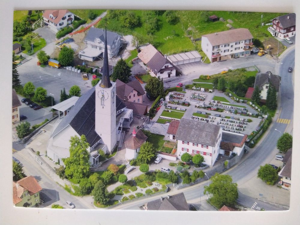 Alte Ansichtskarte Rickenbach LU, Kirche, Top Zustand! (Gebraucht) in ...