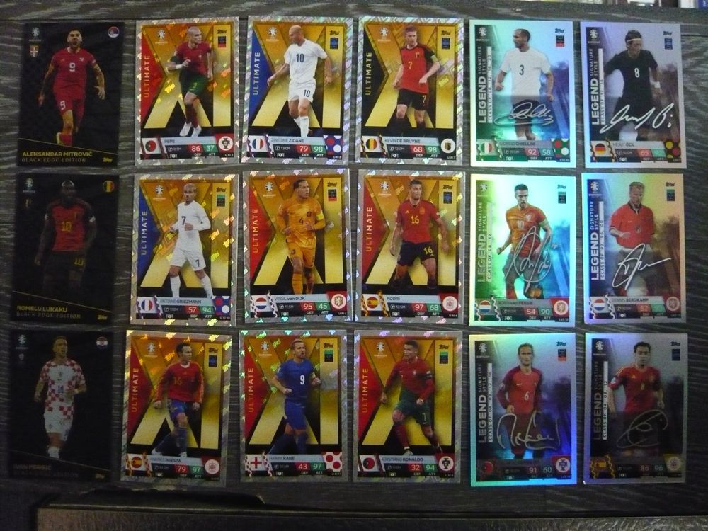 topps EURO 2024 MATCH ATTAX 330 Karten inkl. Sammelmappe (Neu (gemäss ...