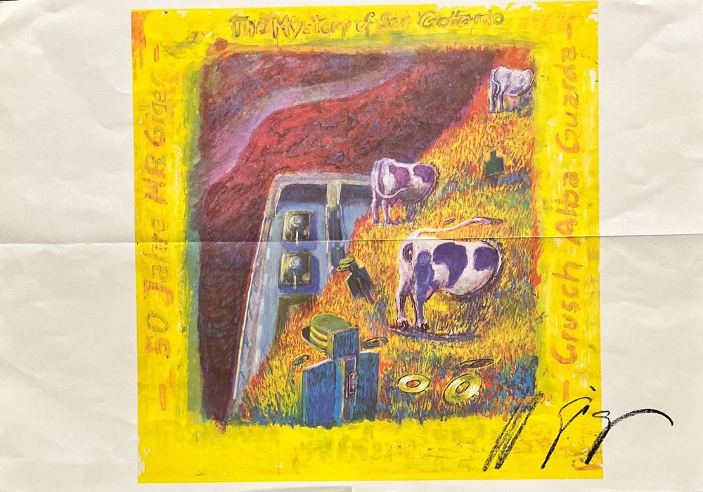 H.R. Giger (1940-2014) Einladungs Graphic , Handsigniert (Gebraucht) in Hochdorf für CHF 25 ...