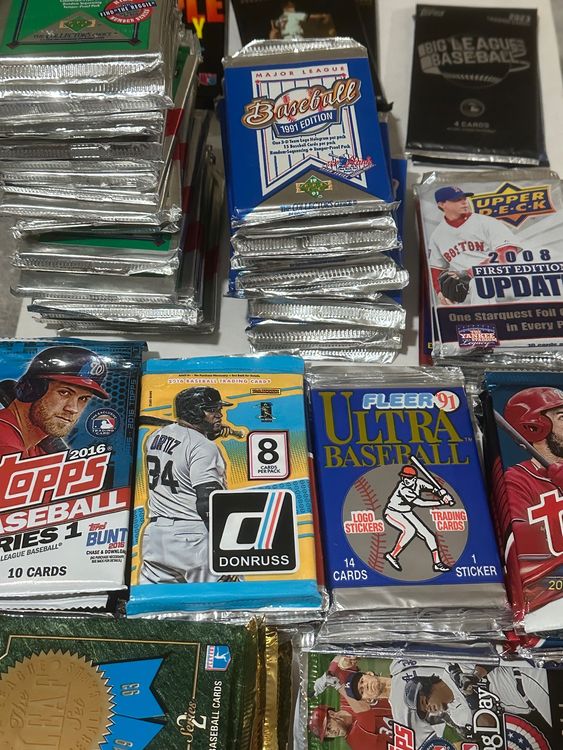 🔥⚾ 5x BASEBALL TRADING CARD PACKS – VINTAGE & MODERN MIX (Neu und ...