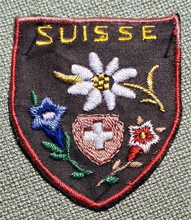 X042 - Kiosk Patch aus den 60er / 70er Jahren, SUISSE alt (Gebraucht) in Reinach BL für CHF 3 ...