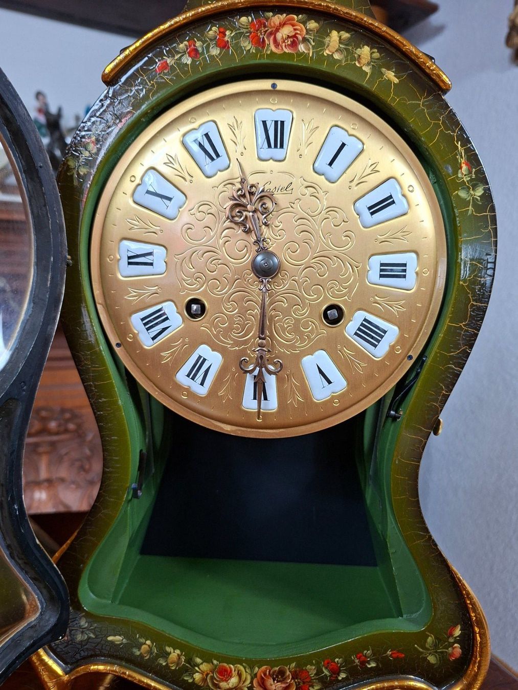 Le Castel Pendule Neuchateloise Gruen mit Konsole (Gebraucht) in ...