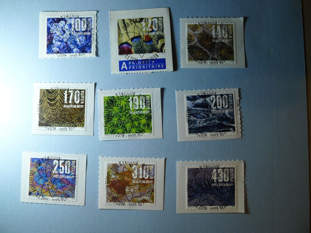 2024 Naturmuster ET Vollstempel ganze Serie aus 10 er Bogen (Gebraucht) in Dagmersellen für CHF ...