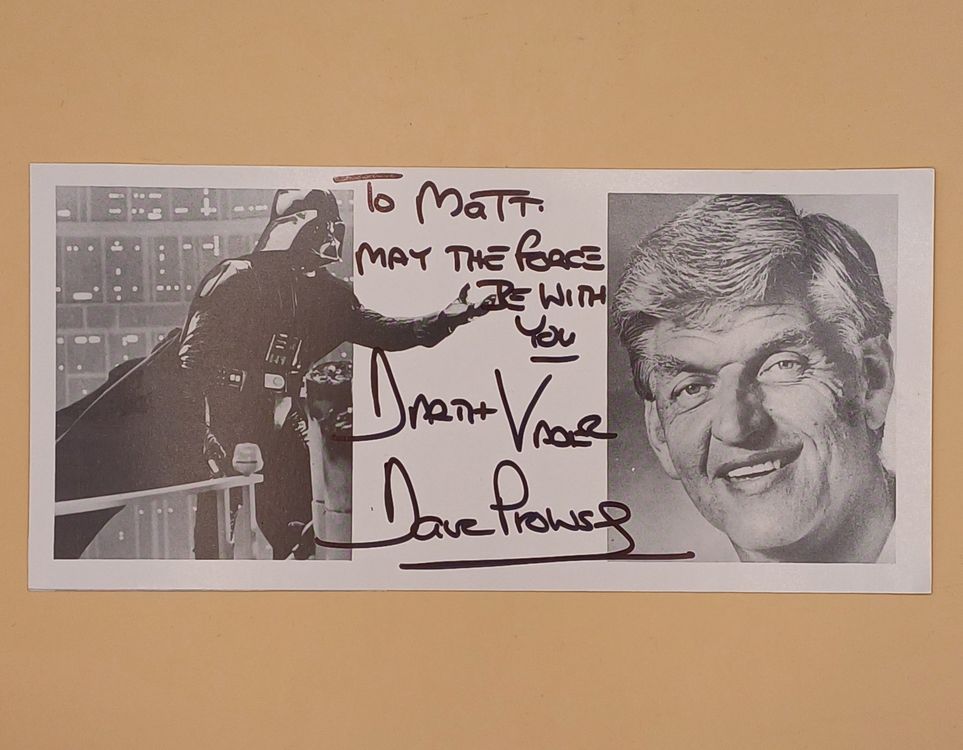 Autogramm DARTH VADER Dave Prowse ORIGINAL Star Wars | Kaufen auf Ricardo Autogramm DARTH VADER Dave Prowse ORIGINAL Star Wars | Kaufen auf Ricardo