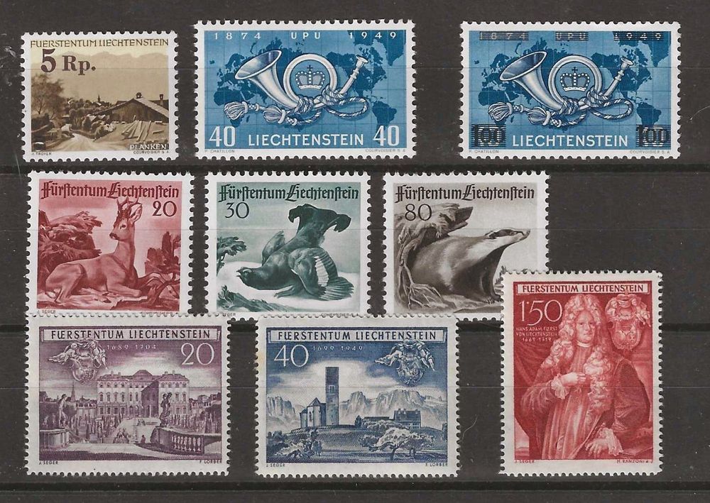 Lot Ausgaben Liechtenstein 1949/50 ** : KP 200.-- | Kaufen auf Ricardo