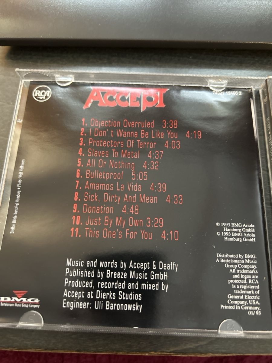 Accept - Objection Overruled - CD - Heavy Metal Klassiker (Gebraucht ...