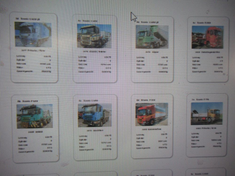 Scania Nutzfahrzeug Quartett 52 Karten (Neu und originalverpackt) in Herznach für CHF 32 – mit ...