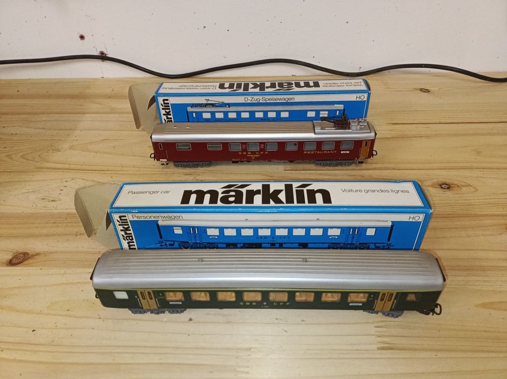 Märklin H0 SBB Personenwagen + Restaurantwagen in OVP (Gebraucht) in Kerns für CHF 13 – mit ...