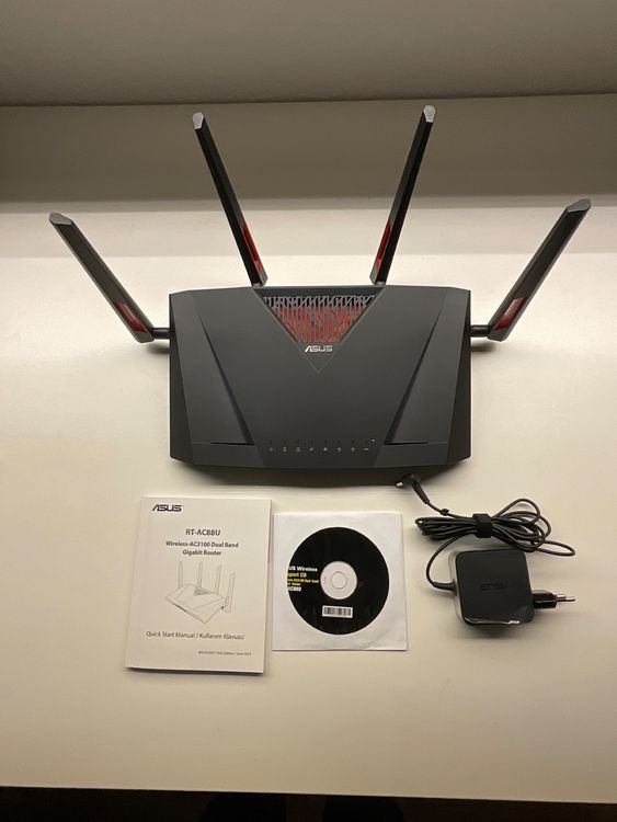 Router ASUS RT-AC88U Wireless-AC3100 Dual Band Gigabit (Gebraucht) in ...