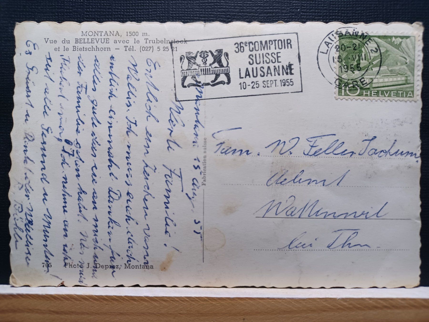 Montana, Sanatorium Bernois Bellevue, 1955 (D'occasion) à Aarau Rohr ...