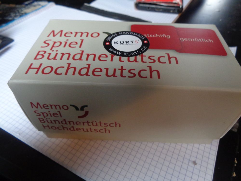 MEMO.-SPIEL - BÜNDNERTÜTSCH - HOCHDEUTSCH (Neu (gemäss Beschreibung ...