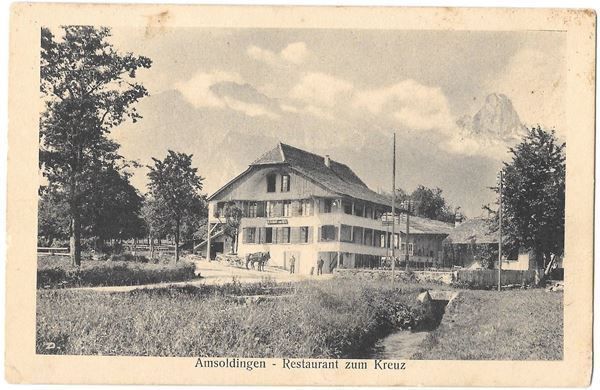 Amsoldingen Restaurant zum Kreuz Feldpoststempel (Gebraucht) in Olten ...