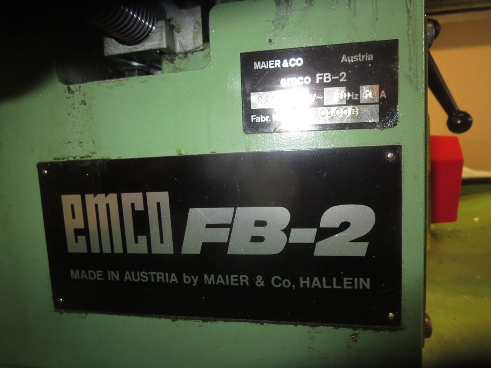 EMCO FB2 Bohr - Fräsmaschine (Gebraucht) in Wolfhalden für CHF 3040 – nur Abholung auf Ricardo ...