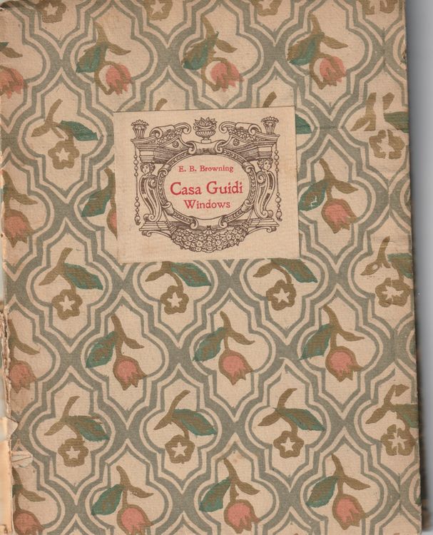 Casa Guidi Florenz, engl. 1926, E.B.Browning, Broschüre | Kaufen auf ...