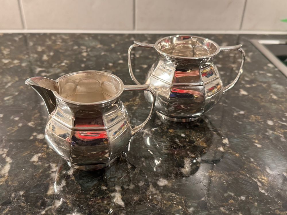 Milch und Zucker Set, versilbert (Gebraucht) in Bern für CHF 12 – mit ...