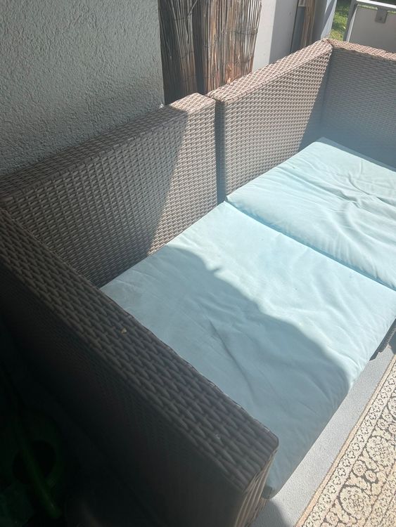 Ecklounge Gartenlounge Rattanoptik inkl. Kissen (Gebraucht) in Bassersdorf für CHF 1.95 – nur ...