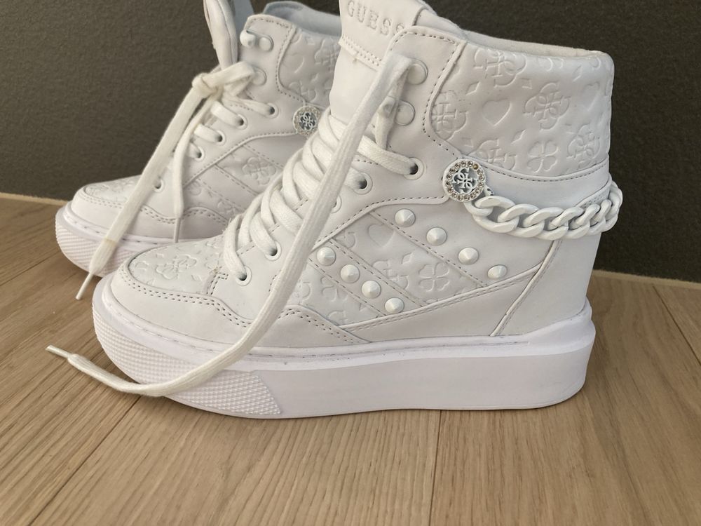 Original Guess Hight Sneaker, Gr 37 in weiss (Gebraucht) in Grabs für ...