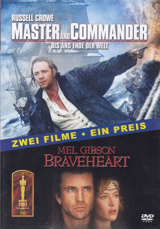 DVD ab Fr. 1.--, Master and Commander / Braveheart - 2 Filme (Gebraucht) in Lausen für CHF 1 ...