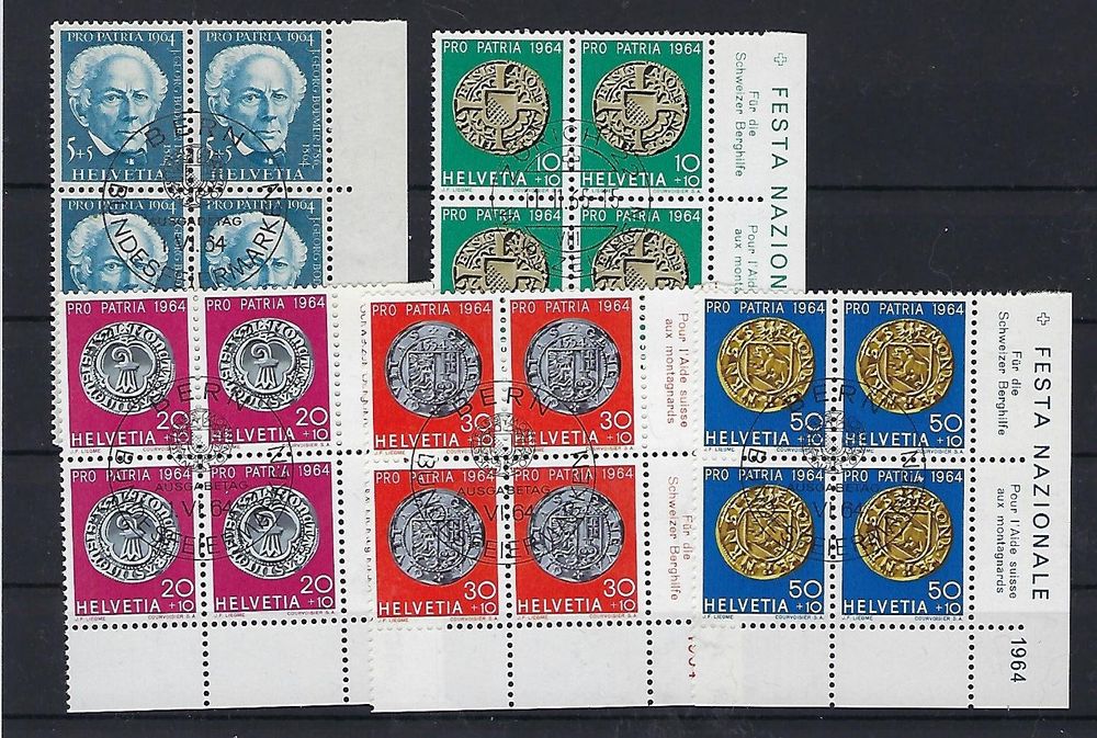 Pro Patria Viererblocks 1964 gestempelt ET. 14650 | Kaufen auf Ricardo
