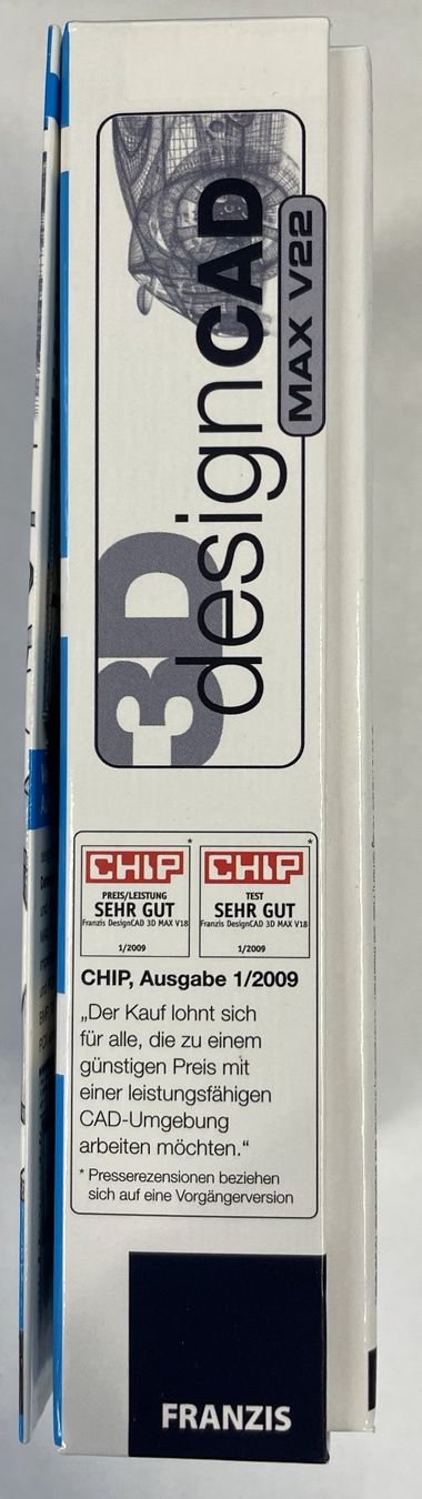 Franzis 3D design CAD MAX V22 -NEU- Windows 32/64 Bit 49 (Gebraucht) in Hessigkofen für CHF 5 ...