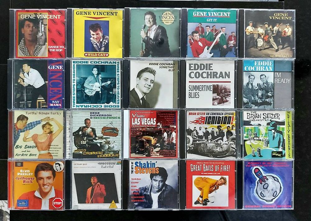 20 Rockabilly Rock'n'Roll CD's - 50er, 80er - Sammlung (Gebraucht) in ...