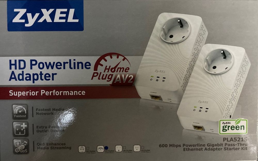 Zyxel PLA5215 Ethernet Adapter, 2stk. ungebraucht (Neu (gemäss ...