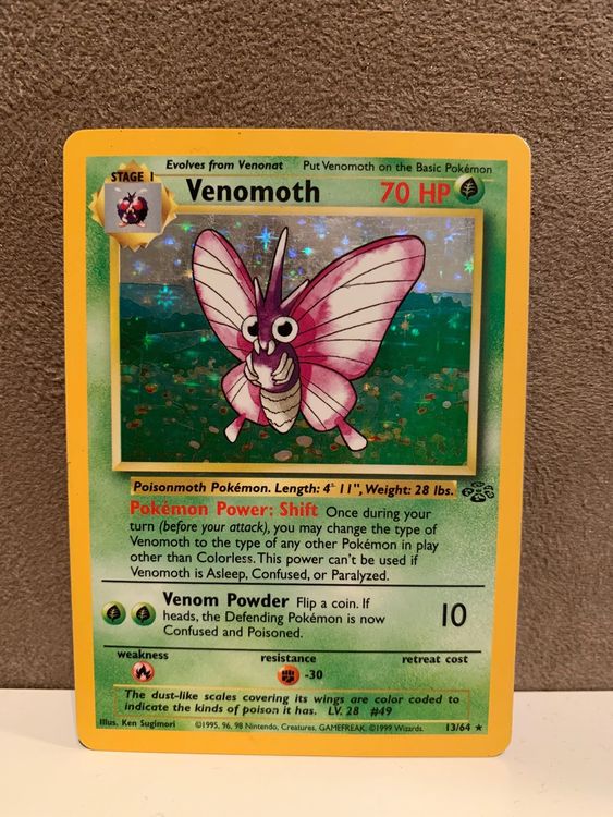Pokemon Venomoth / Omot Holo Jungle ENG 13/64 (Gebraucht) in Fislisbach ...