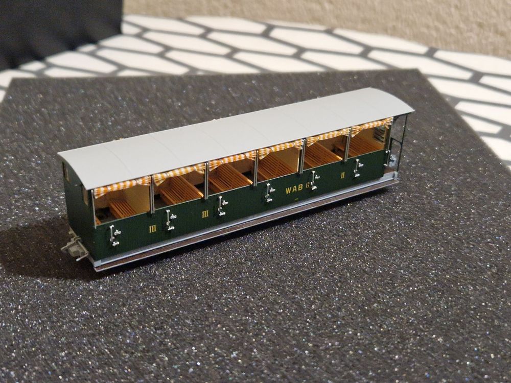 HRF WAB Personenwagen BC 3 + BC 6 H0e Wengernalpbahn (Neu (gemäss ...
