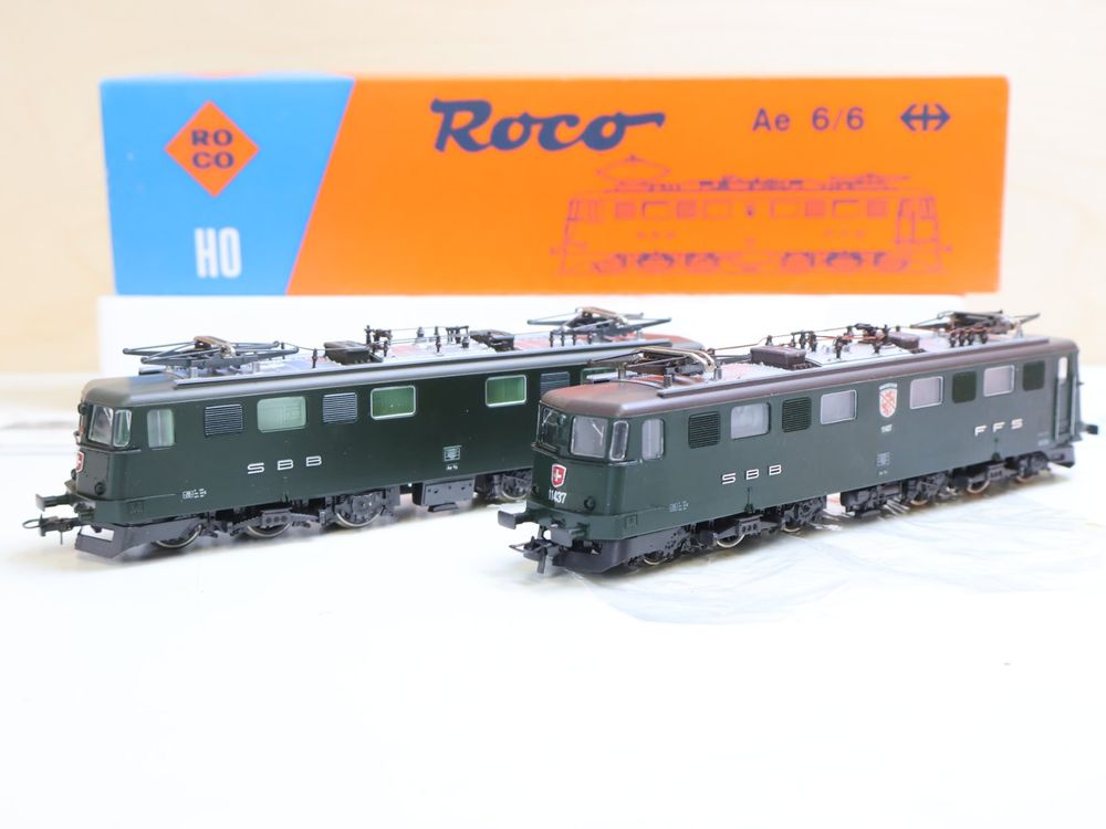 Roco 2 x H0 E-Lok SBB Ae 6/6 "Winterthur" - schöne Loks (Gebraucht) in ...