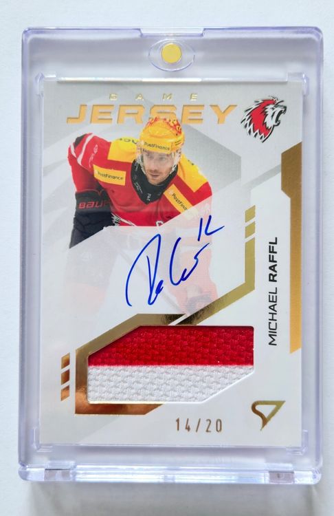 Michael Raffl Game Jersey 14/20 Autogramm Karte | Kaufen auf Ricardo