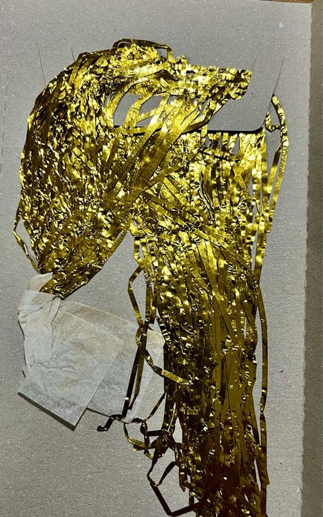 Lametta Staniol schwer Gold 80er Jahre unbenutzt (Neu (gemäss ...