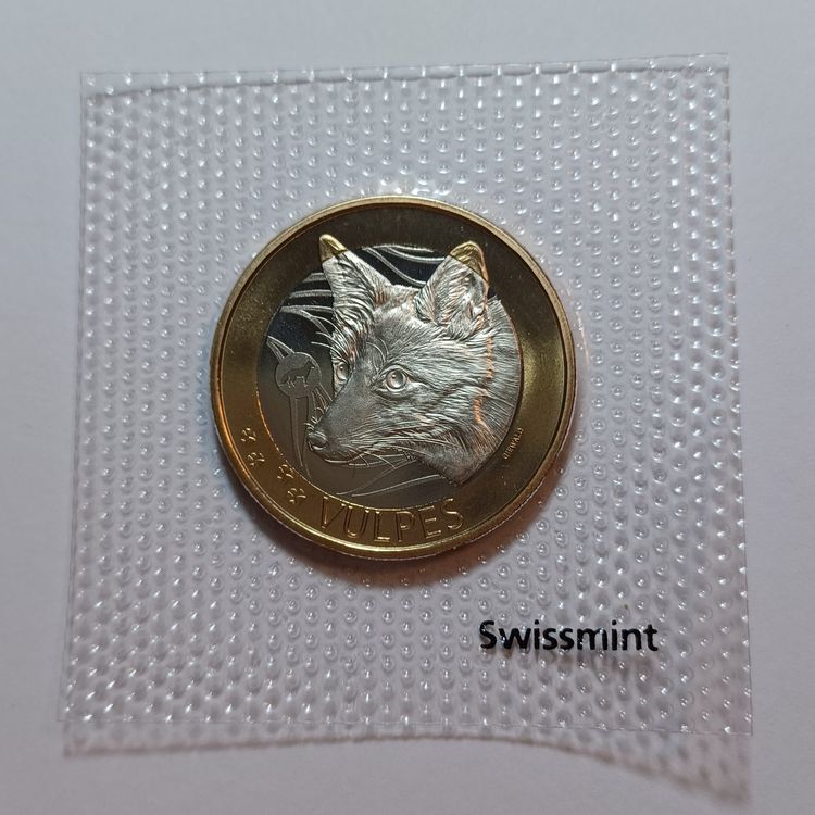 10 Franken Gedenkmünze STGL 2021 "Fuchs" NEU! (Neu und originalverpackt ...