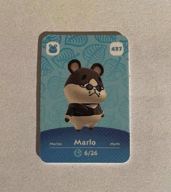 ACNH Amiibo Karte Marlo Nr. 437 Animal Crossing (Neu (gemäss ...