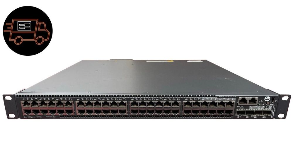 HPE Aruba 5510 48G PoE+ 4 SFP+ HI JH148A + 1110W PSU JG545A (Gebraucht ...