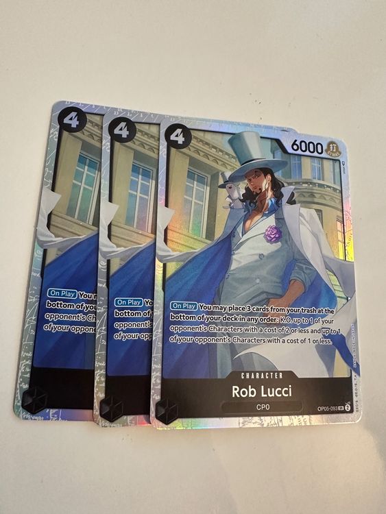 One Piece TCG OP05-093 SR Rob Lucci (3x) (Neu (gemäss Beschreibung)) in ...