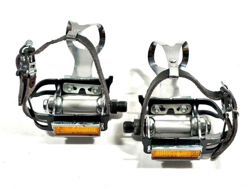 MKS QU-2K Vintage Pedals Pedalen AL-PI Haken mit Lederriemen (Gebraucht ...